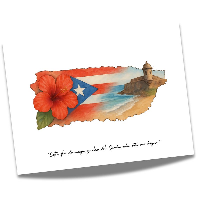 Entre Flor De Maga – Puerto Rico Digital Art Print | Caribbean Home ...