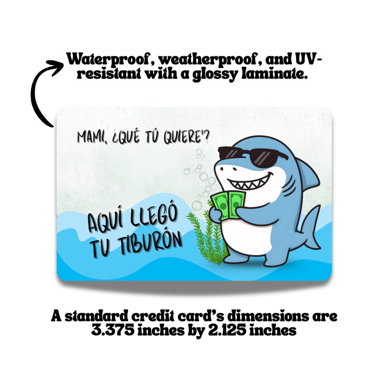 Aquí Llegó Tu Tiburón - Funny Shark Sticker - Puerto Rico Theme - Etsy ...