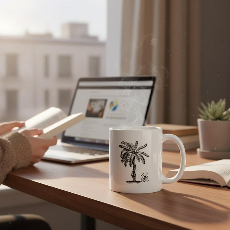 Banana Tree Coffee Mug – Bad Bunny Inspired Tropical Cup - Etsy