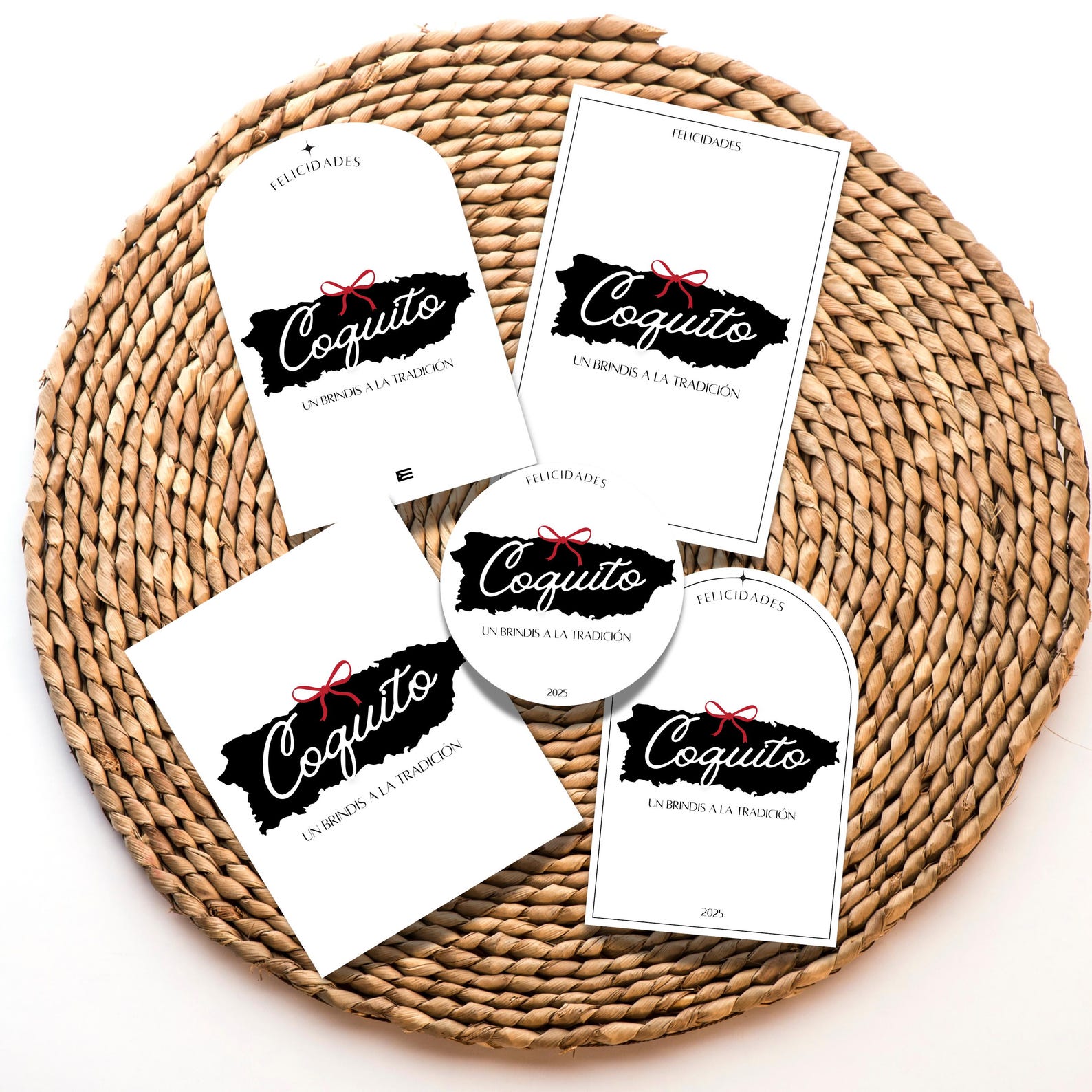 Individual Coquito Bottle Labels – Puerto Rico Silhouette Printable ...