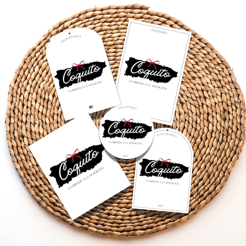 Individual Coquito Bottle Labels – Puerto Rico Silhouette Printable ...