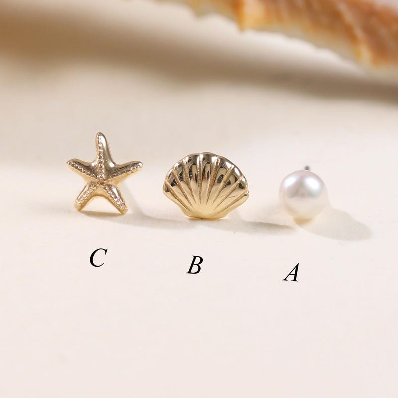 White Gold Shell Ends - Etsy