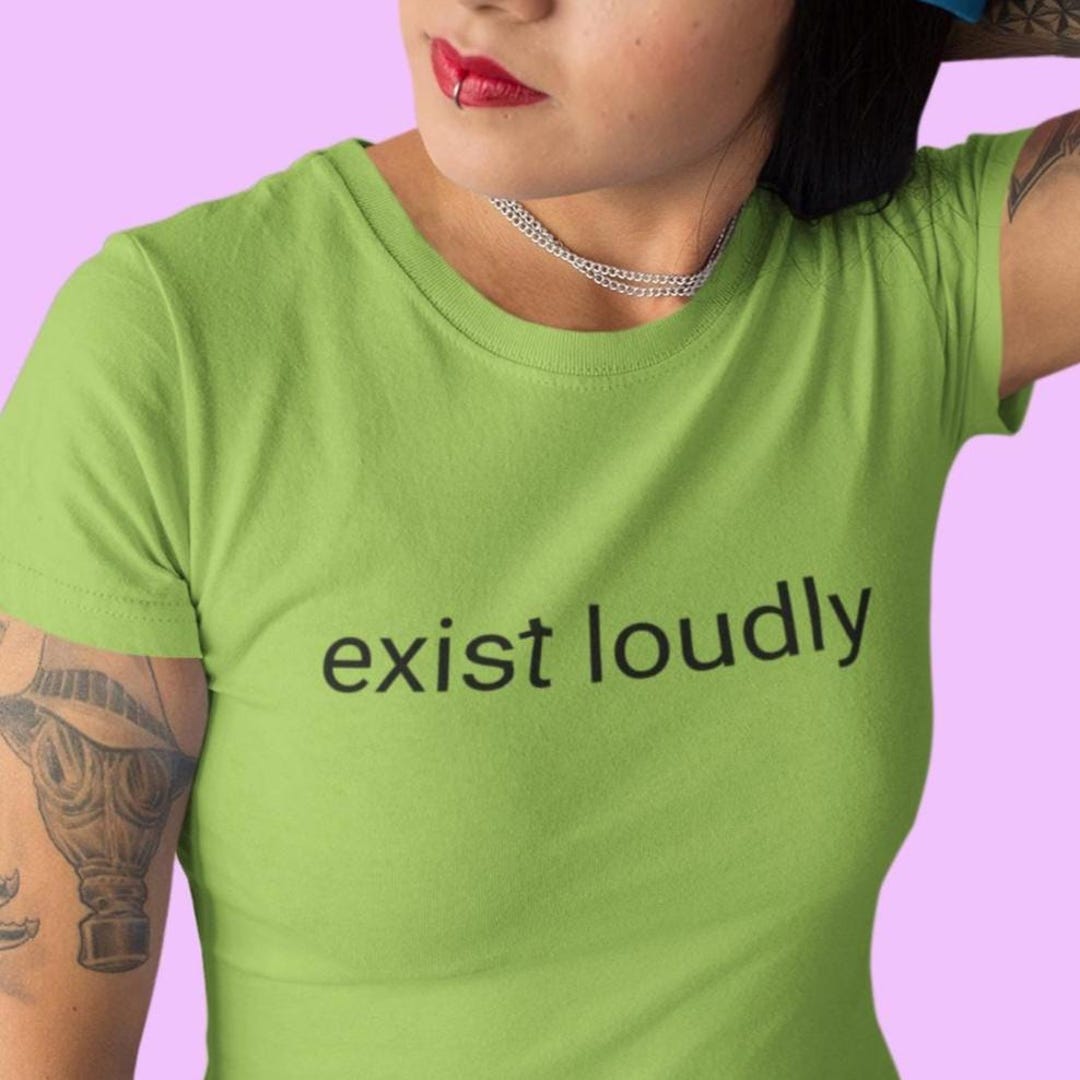 Custom Green Hyperpop Aesthetic Crop Top Babytee, Customizable 365 ...