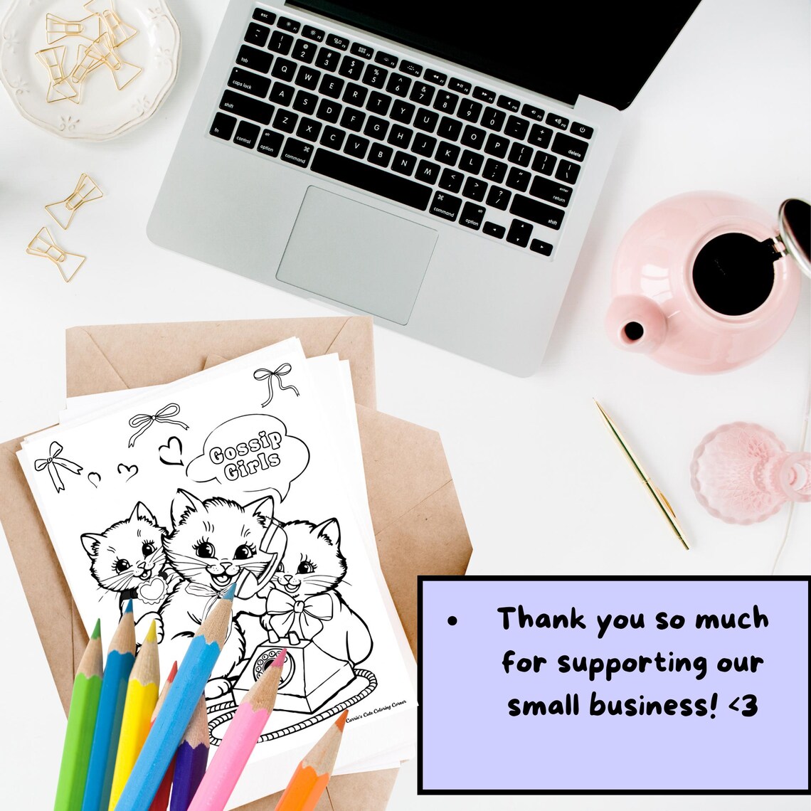 Retro Kitten Digital Coloring Pages, Vintage Cat Color Sheets ...