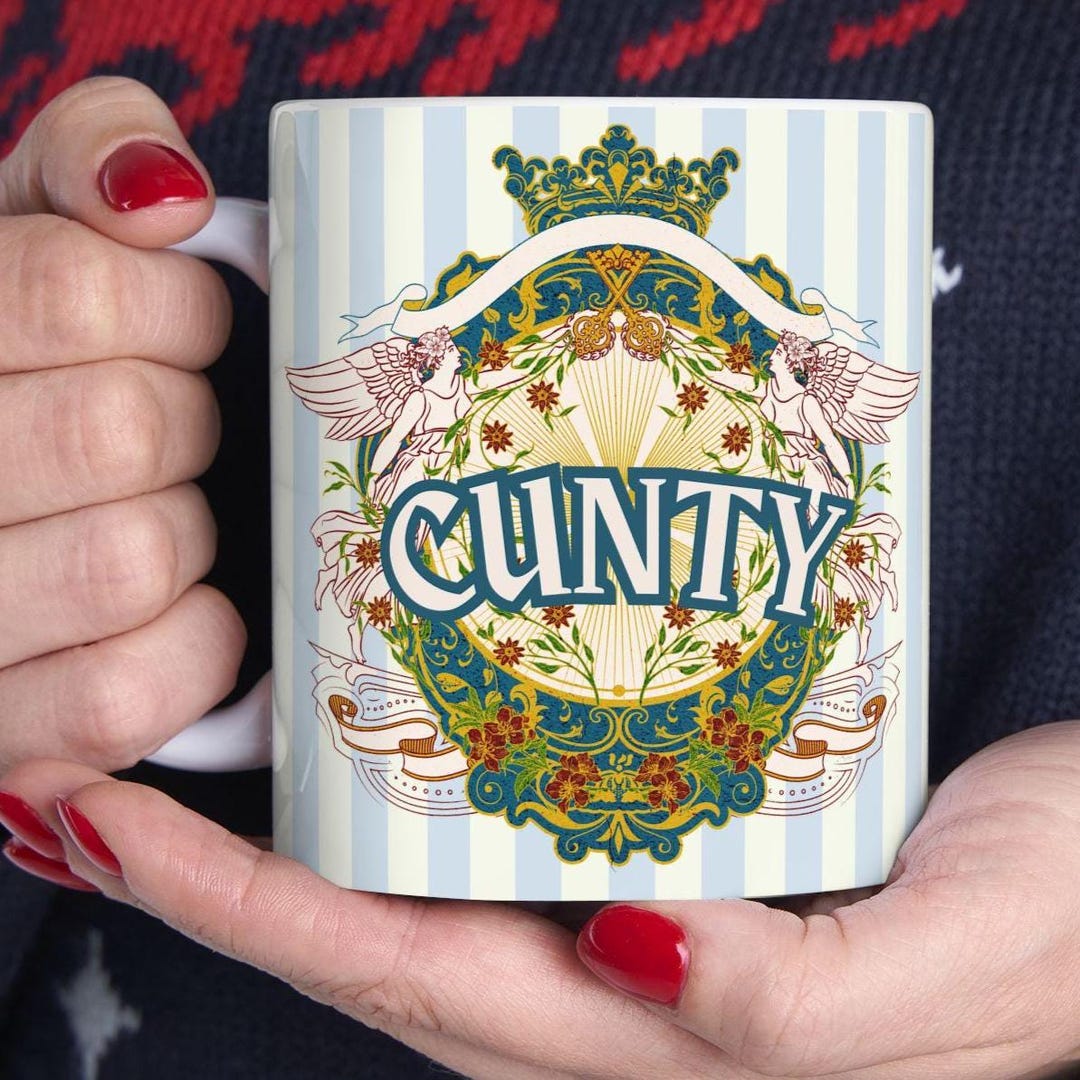 Cunty Coffee Cup, Serving Cunt Mug, Sarcastic Victorian Romance Gifts ...