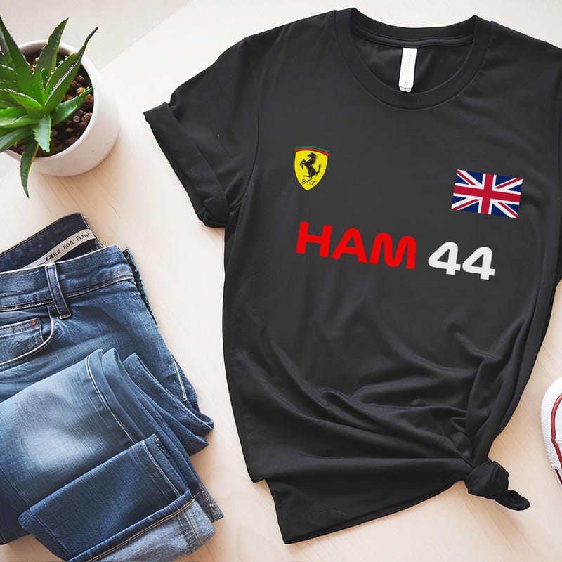 Blue Lewis Hamilton Ferrari Shirt - Etsy