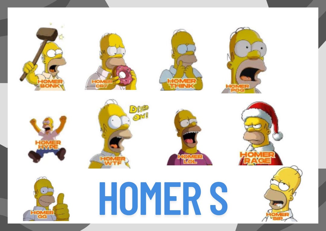Homer Simpson Twitch Emotes /homer Simpson Twitch Emotes, Twitch, Homer ...