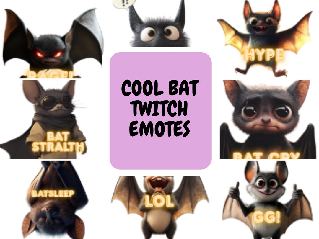 Twitch Bat Emotes /bat Emotes Twitch/bat Twitch Emotes/bat Emotes ...