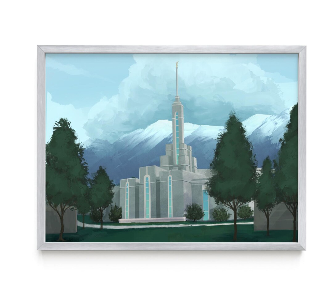 Mount Timpanogos Utah Temple - LDS Temple Painting / Wall Art / Print ...