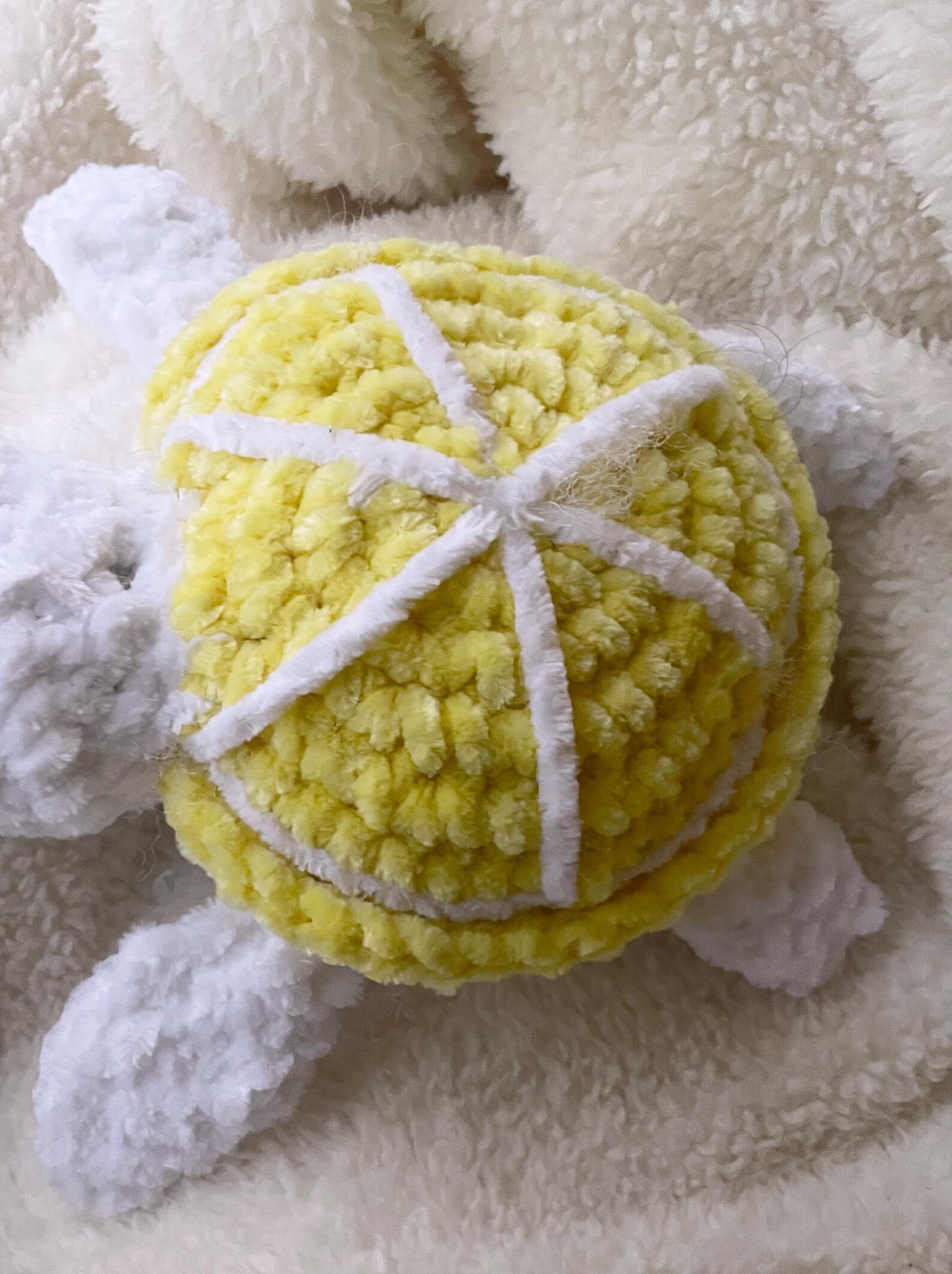 Cute Crochet Lemon Turtle Plushie - Handmade Amigurumi Turtle Toy ...