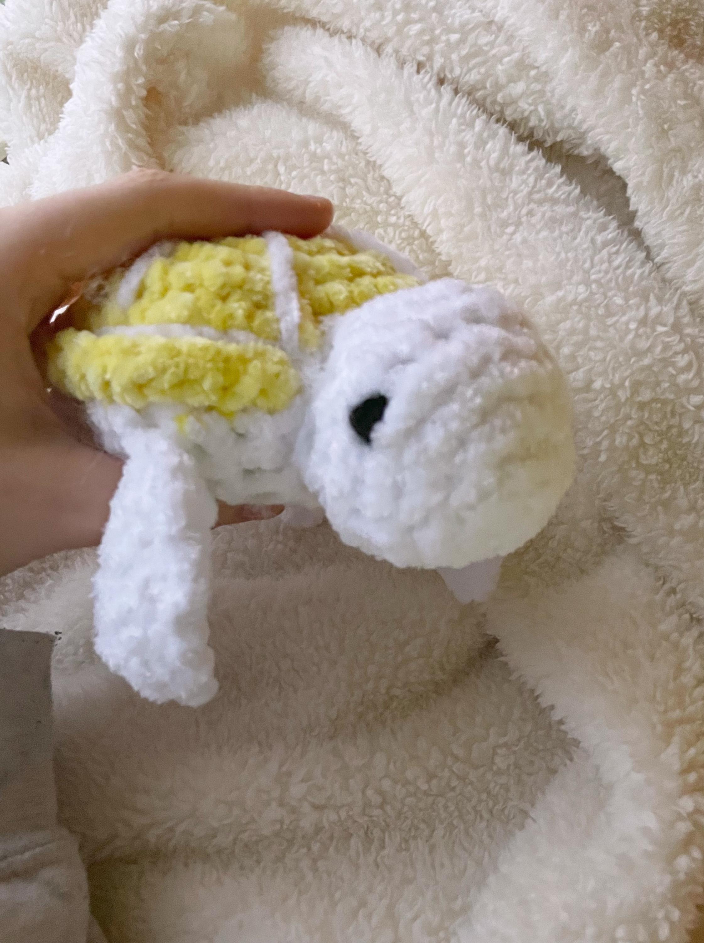 Cute Crochet Lemon Turtle Plushie - Handmade Amigurumi Turtle Toy ...