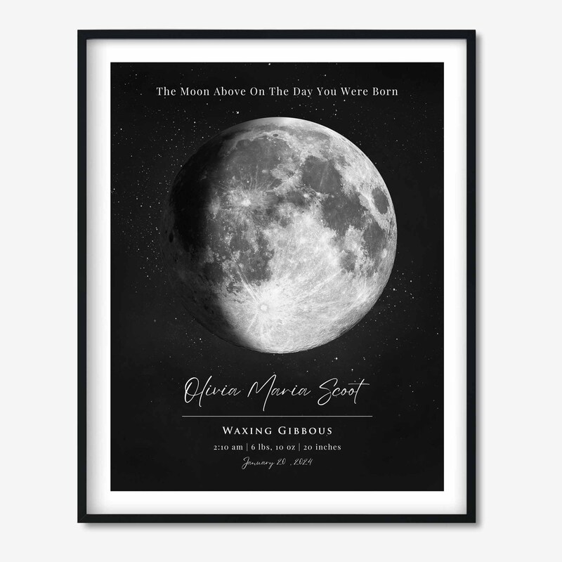 Baby Moon Art - Etsy