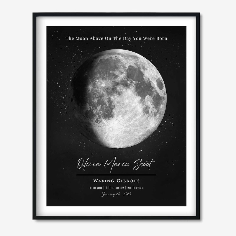 Moon Phase Baby Print - Etsy