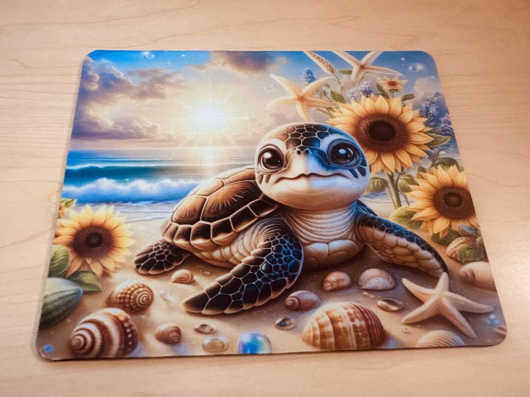 Sea Turtle Mouse Pad - Etsy