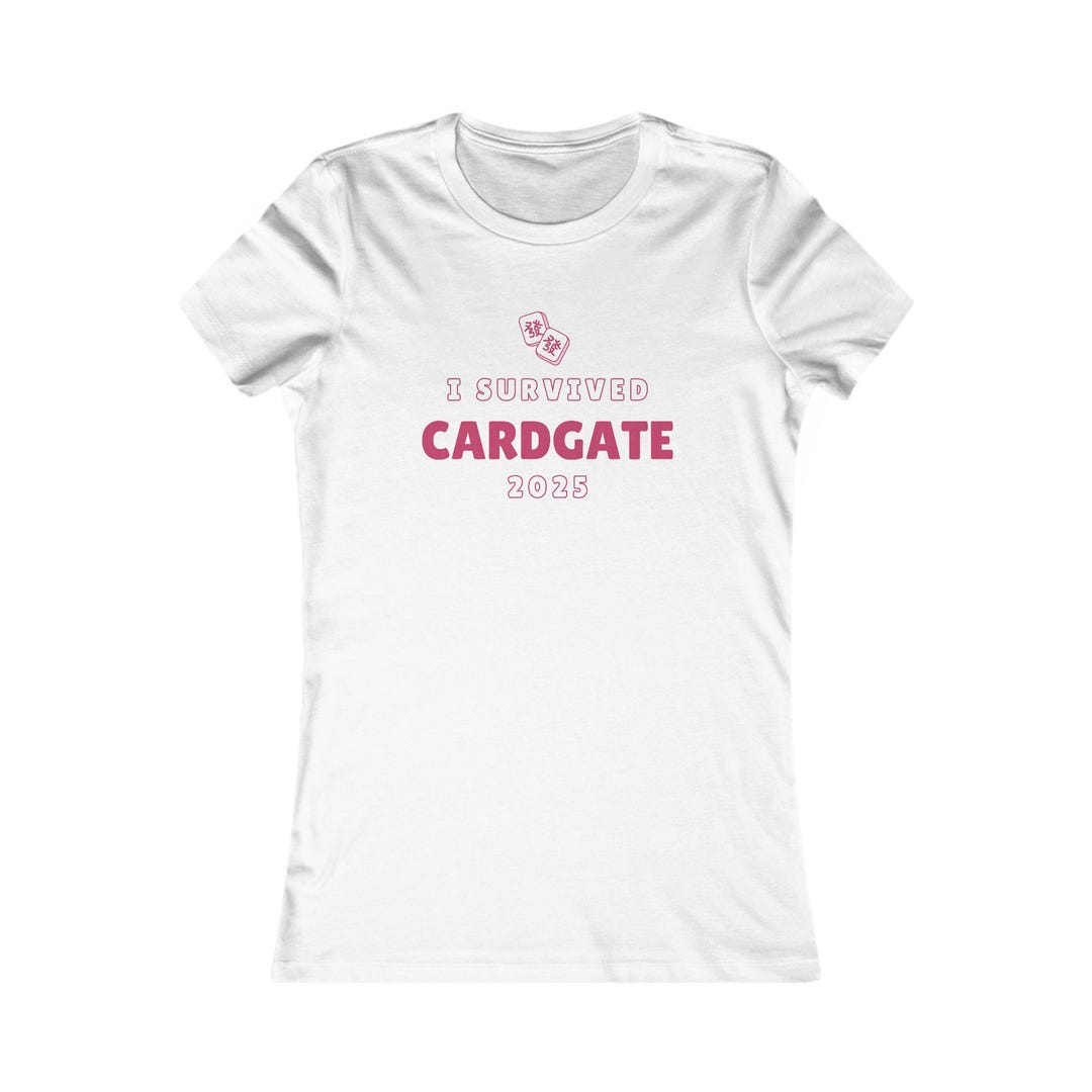 Cardgate 2025 - From 2025 Mahjong Card Mistakes and Misprints - Funny Mahjong Women's Tee Shirt ...