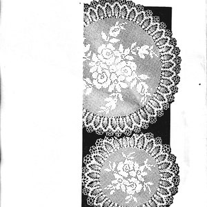 Vintage Filet Crochet Pattern Flower Doily Pattern in 2 Sizes INSTANT ...