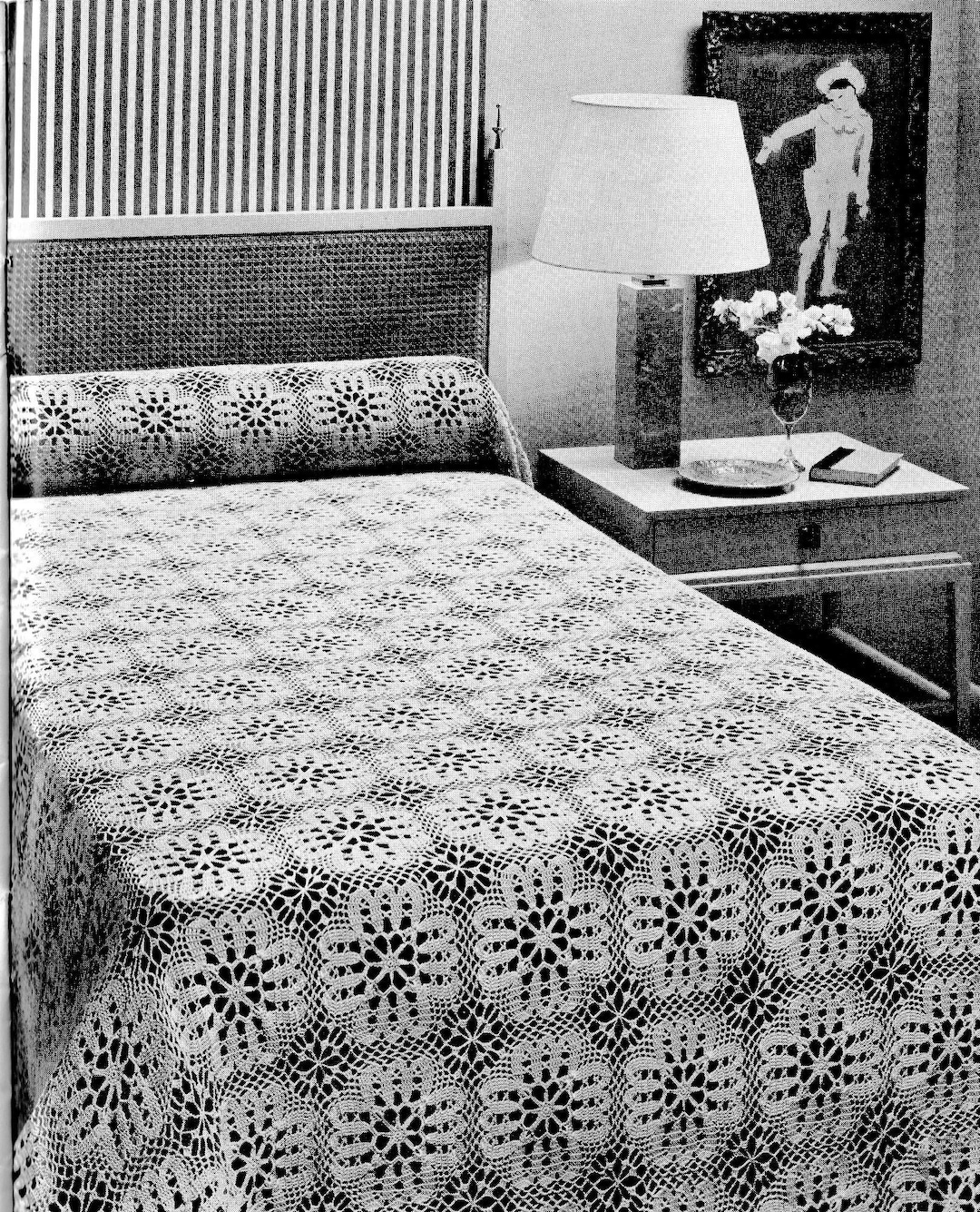 Vintage Crochet Pattern for Bedspread Provincial Charm PDF Pattern ...