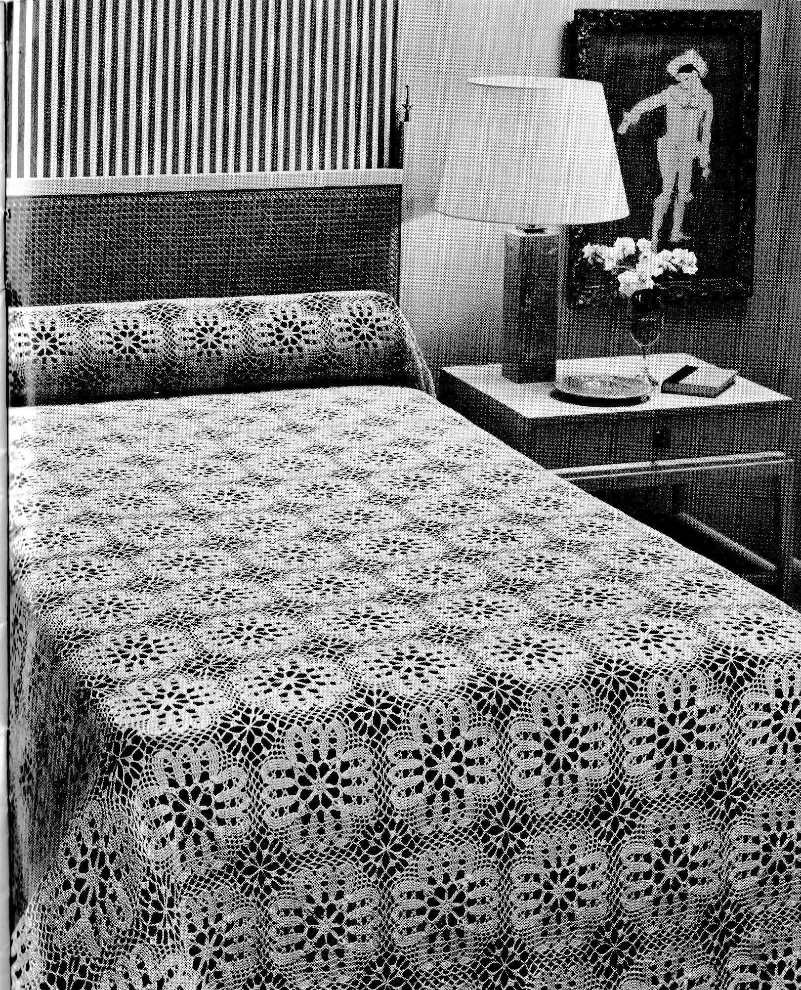 Vintage Crochet Pattern for Bedspread Provincial Charm PDF Pattern ...