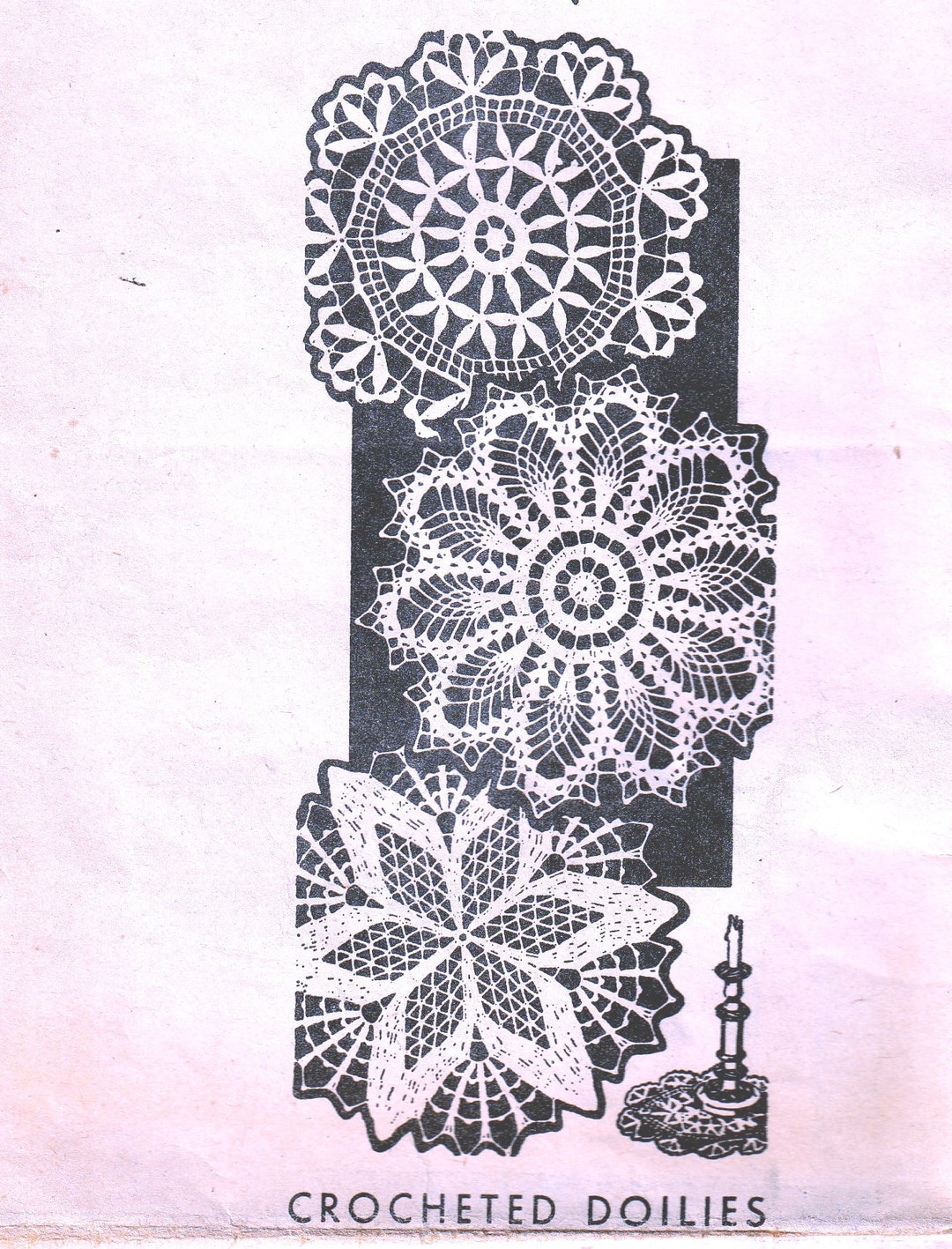 Vintage Crochet Pattern for 3 Various Doilies Instant Download PDF - Etsy