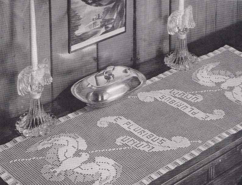 Vintage PDF Pattern for Filet Crochet American Eagle E Pluribius Unum ...