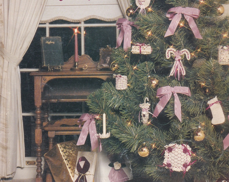 Vintage PDF Pattern for Crochet Victorian Christmas Ornaments Booklet ...