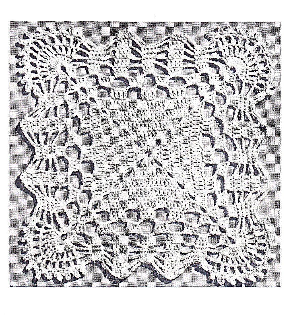 Vintage Crochet Pattern PDF for Cockle Shell Bedpread Motifs | Etsy