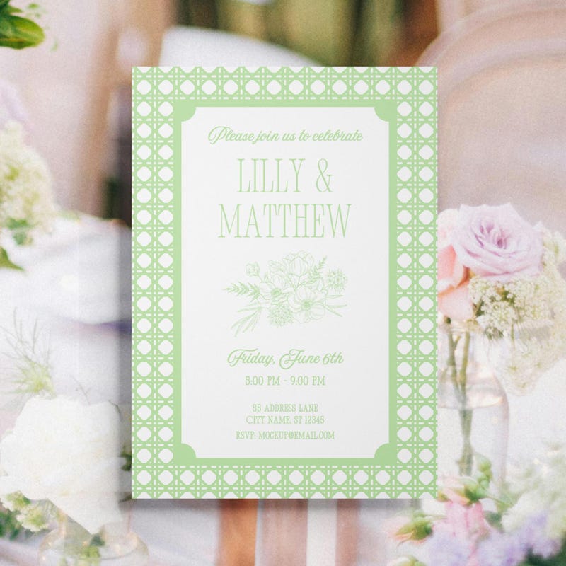 Rattan Invites - Etsy UK