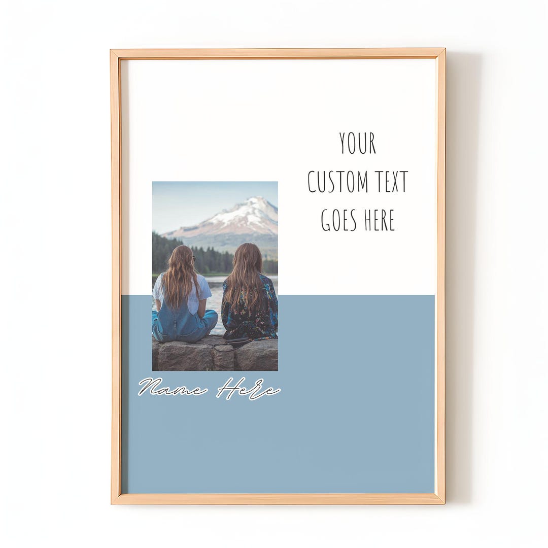 Custom Friendship Wall Art, Personalized Travel Photo Print, Best ...