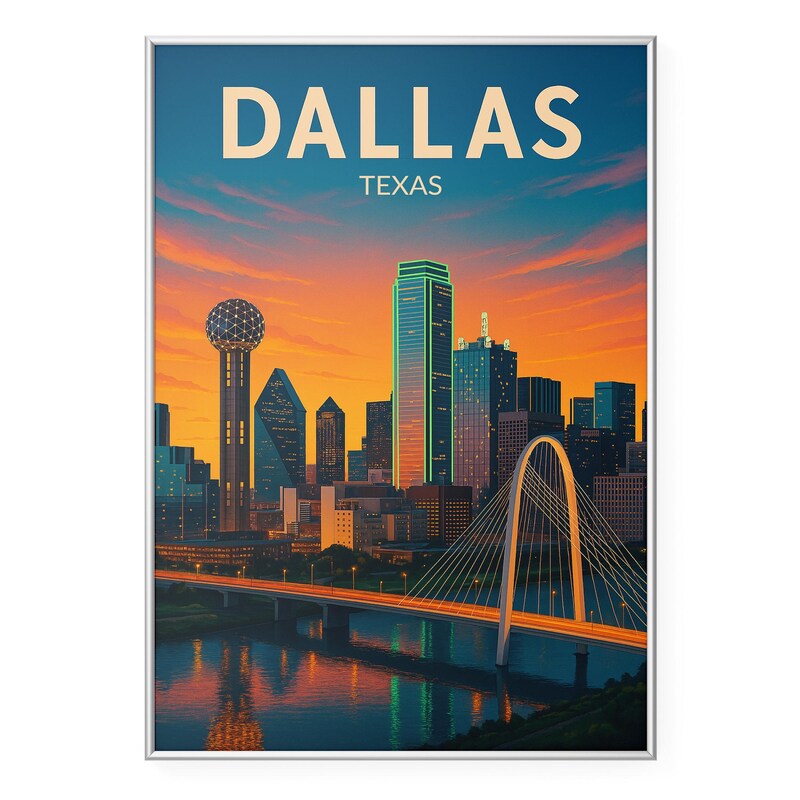 Dallas Skyline Png - Etsy