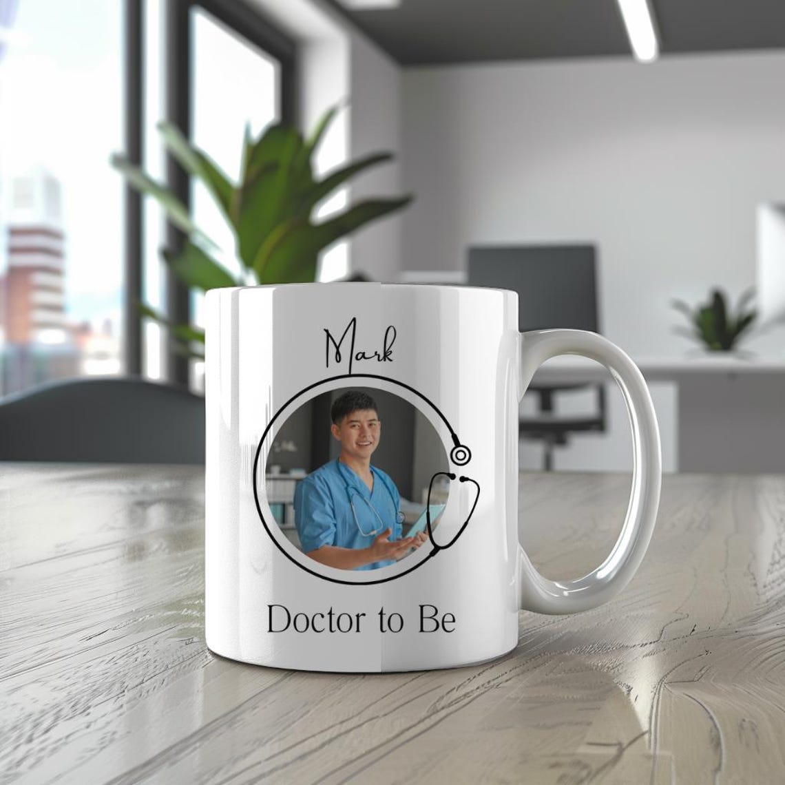 Doctor to Be Custom Photo Mug, Unique Gift, Coffee Mug, Custom Name ...