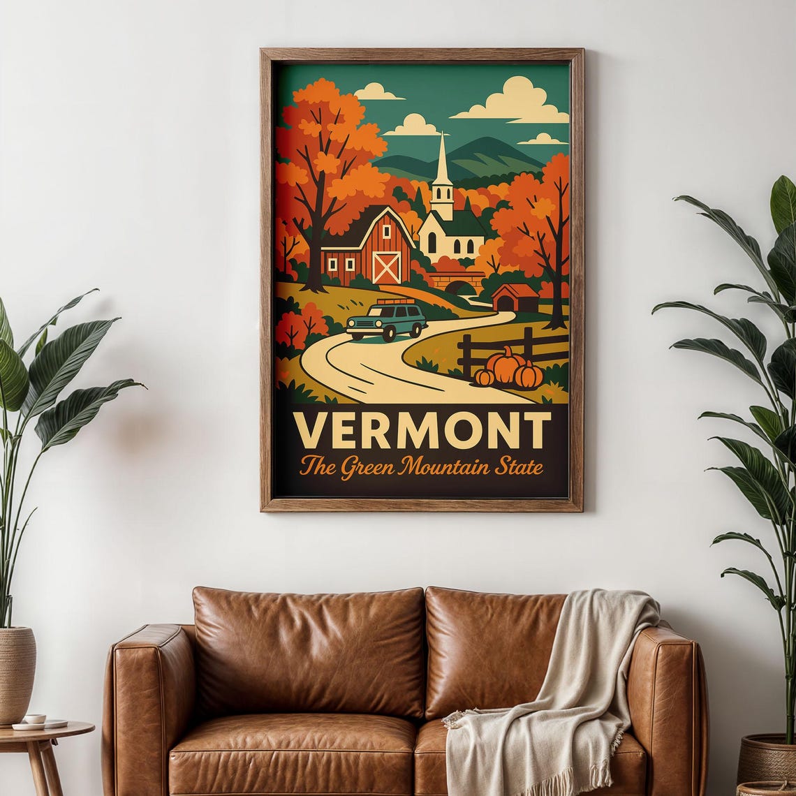 Vermont Photo Print, Vermont Fall Foliage Poster Print, the Green ...