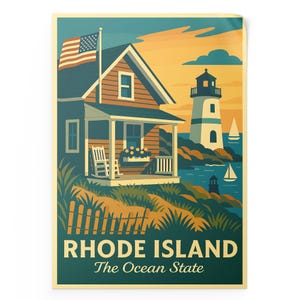 Rhode Island Photo Print, Ocean State Poster Print, Nautical Travel ...