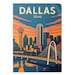 Dallas Photo Print, Dallas Skyline at Dusk Poster Print, Dallas TX Wall ...