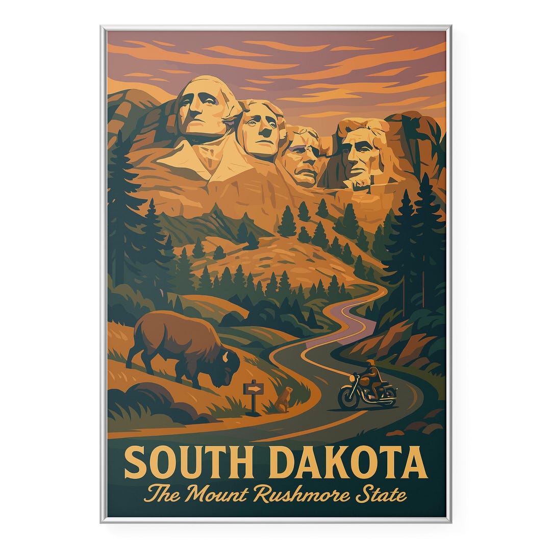 South Dakota Photo Print, Mount Rushmore Poster Print, Mount Rushmore ...