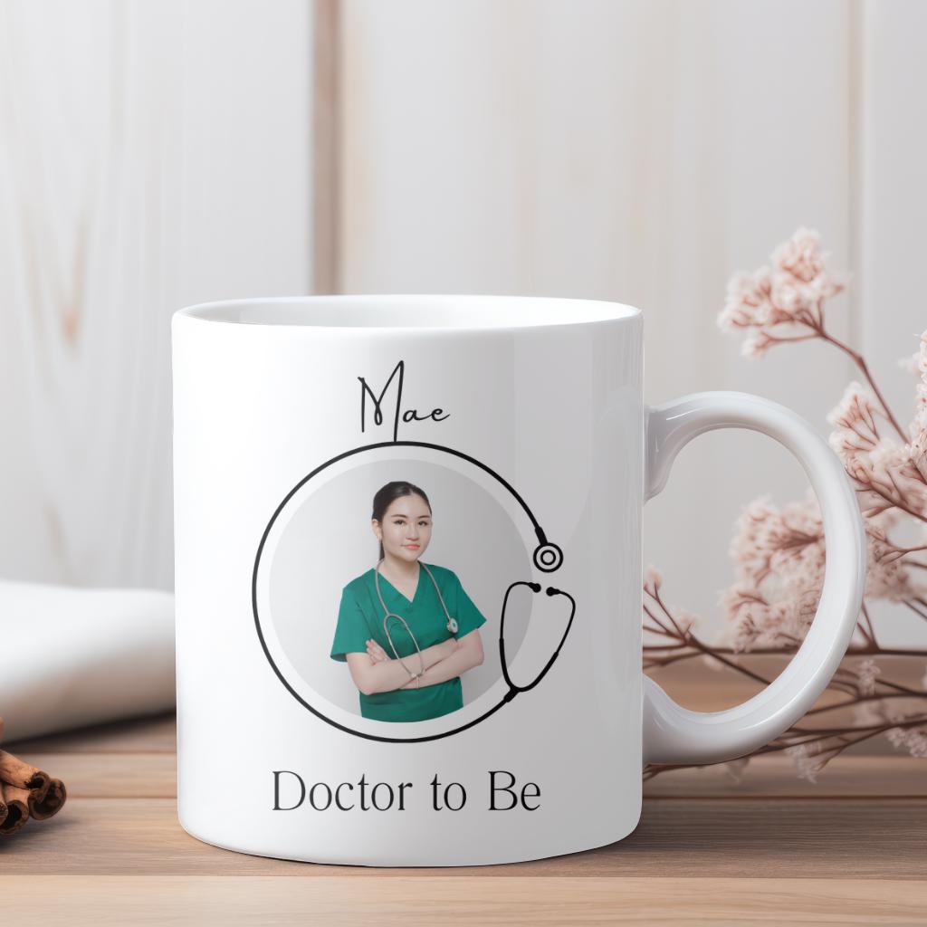 Doctor to Be Custom Photo Mug, Unique Gift, Coffee Mug, Custom Name ...