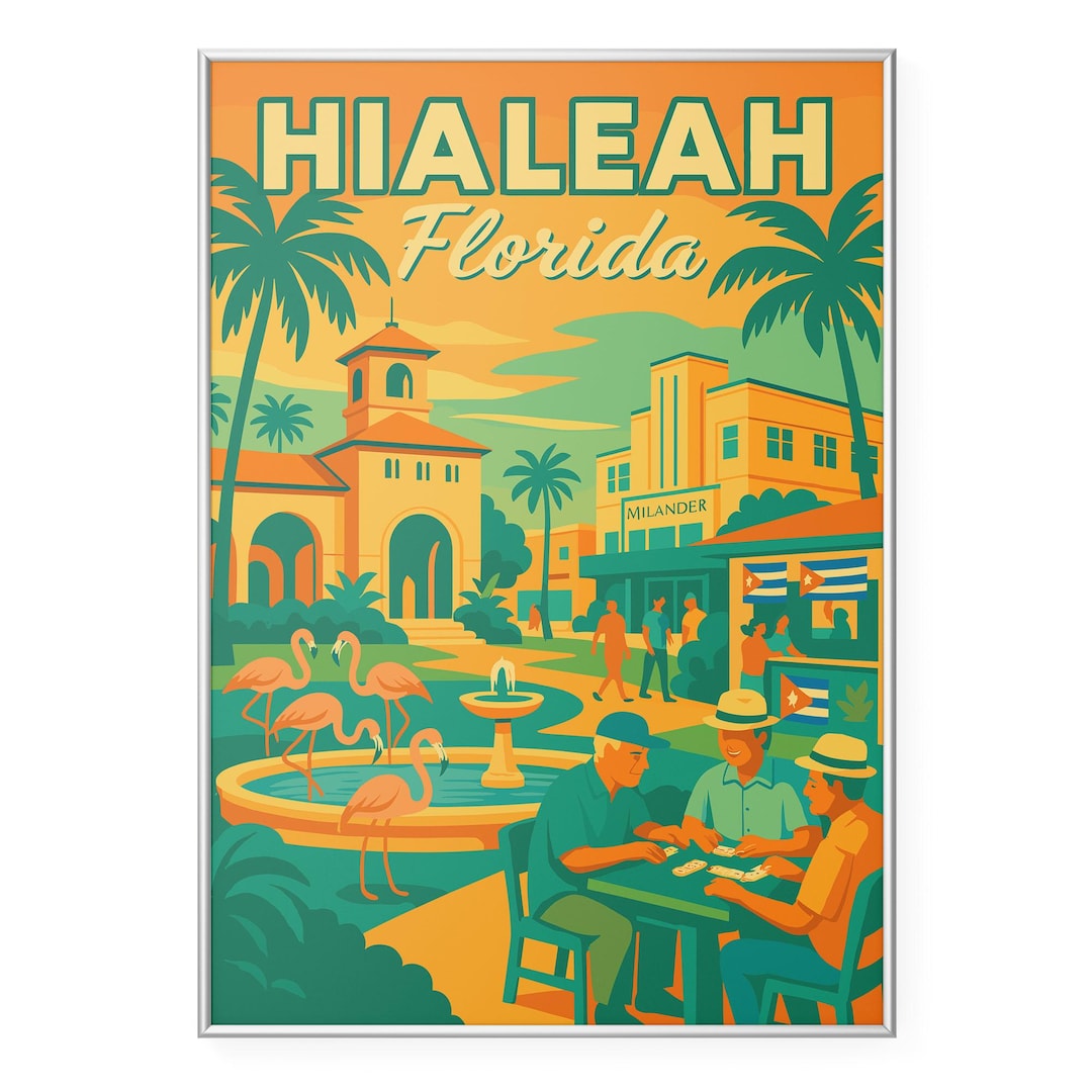 Hialeah Florida Photo Print, Cuban Culture Poster Print, Milander ...