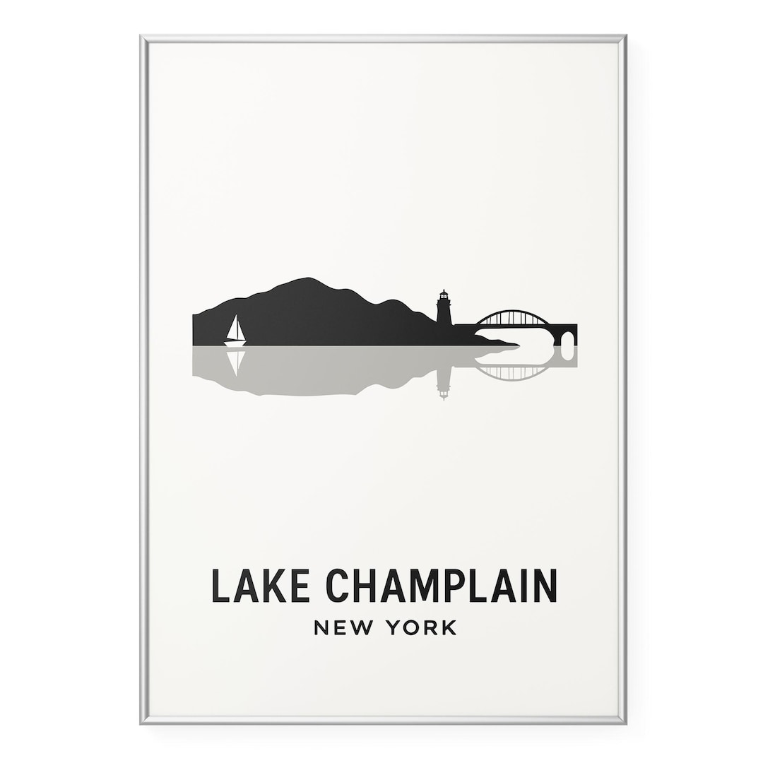Lake Champlain New York Photo Print, Adirondack Lake Poster Print ...