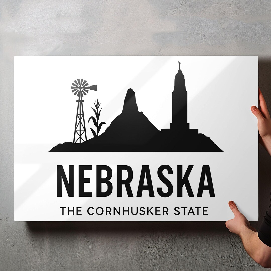 Nebraska, the Cornhusker State Photo, Glossy Aluminium Metal Photo ...