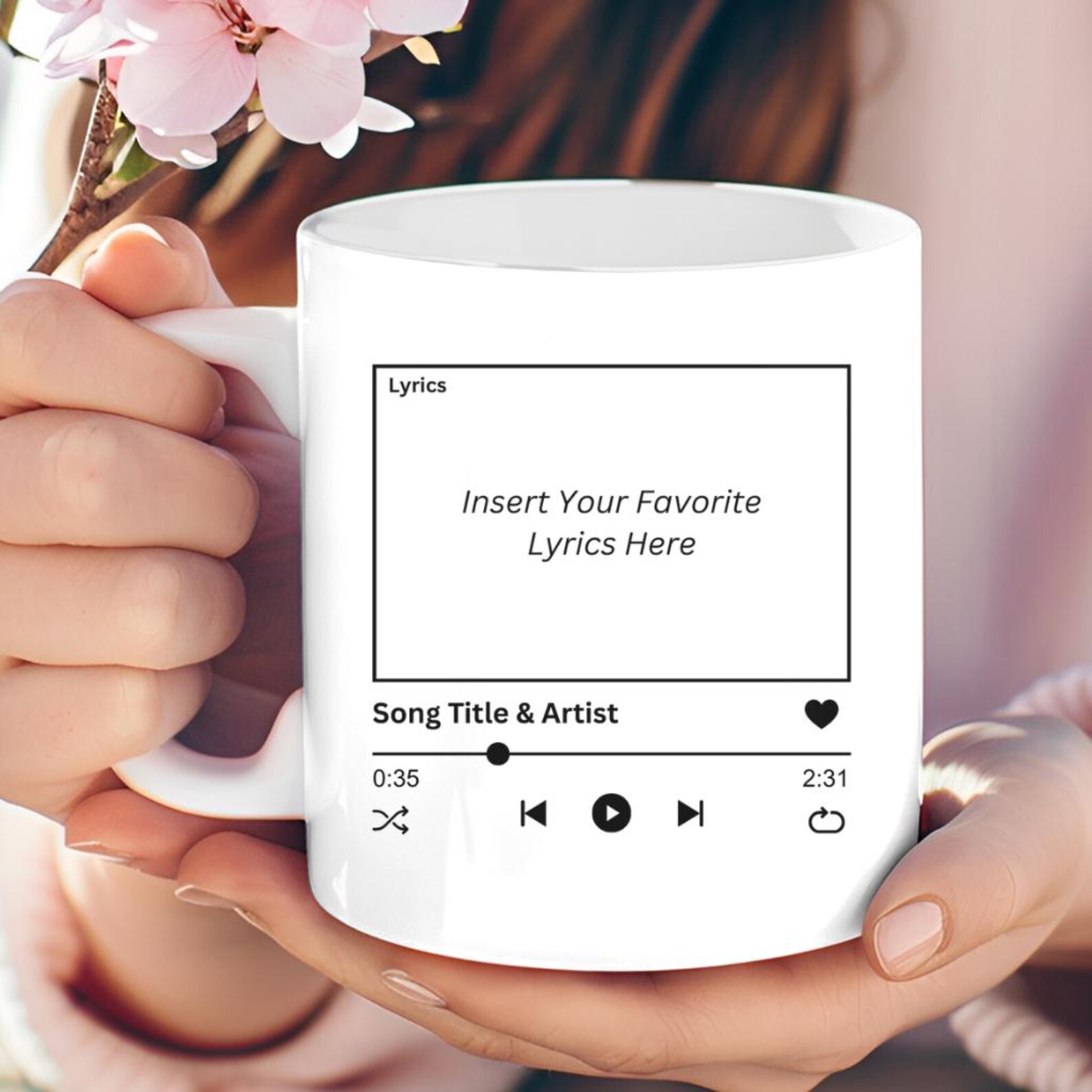Personalized Music Player Mug, Unique Gift, Coffee Mug, Ceramic Mug ...