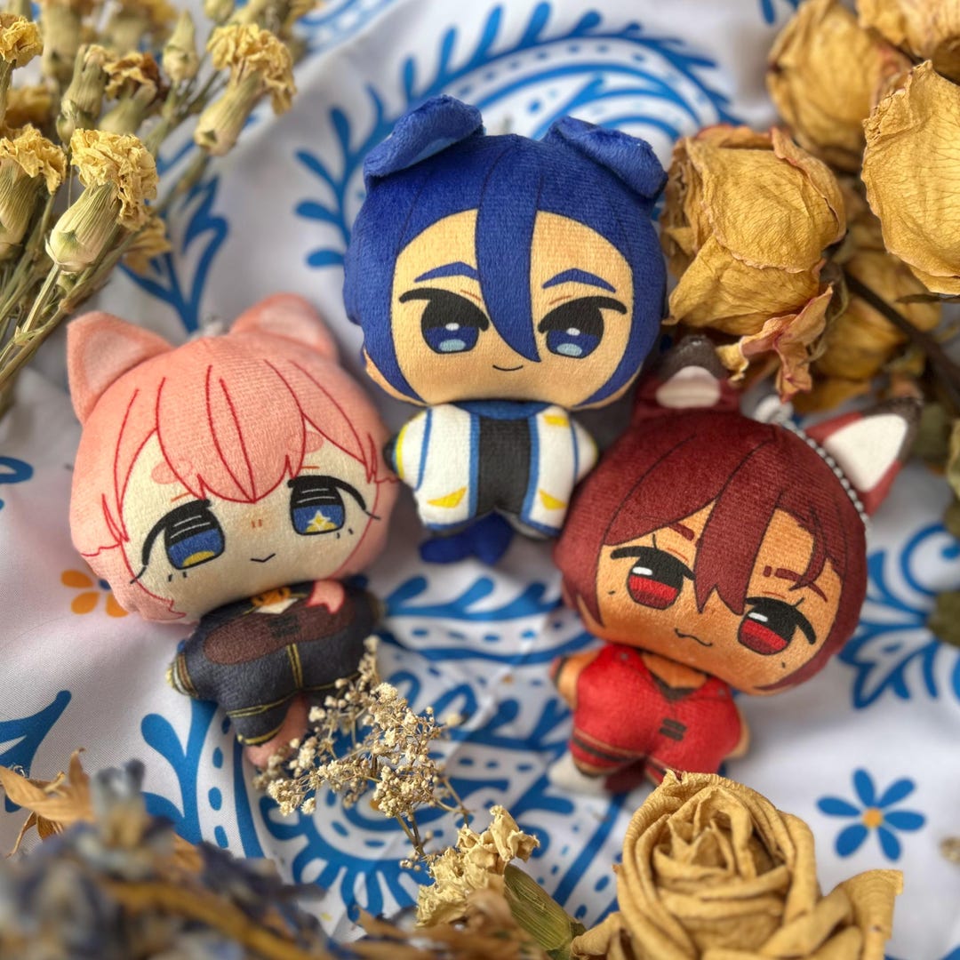 10CM Nui Kaito and Meiko and Megurine Luka SUPERPACK Plushie Keychain ...