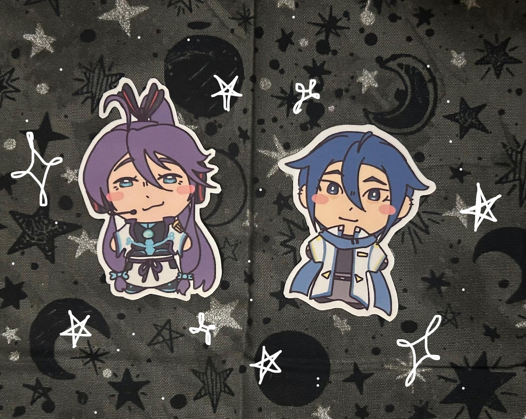 Kaito and Gakupo Vocaloid Glossy Chibi Gummy Stickers - Etsy