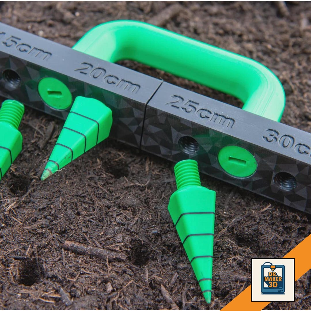SEEDER | Adjustable Seed Spacing Tool - Garden Row Depth Gauge, Choice ...