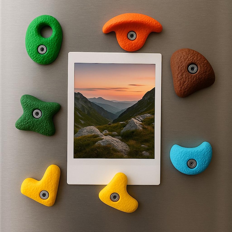 GRIPZ | Bouldering Fridge Magnets - Mini Rock Climbing Holds, Choice of ...