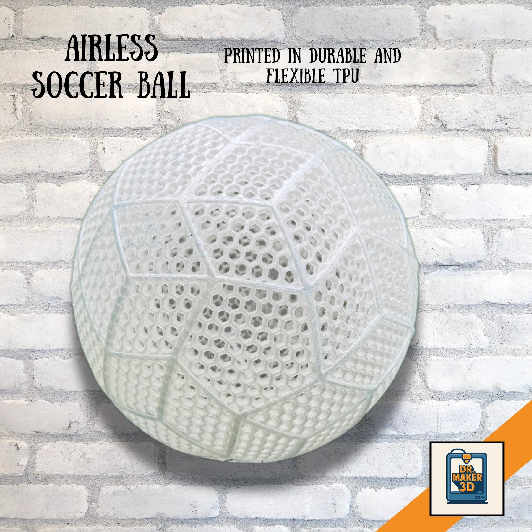 KICK | Airless Soccer Ball, Full Size, Bouncy Ball, Training Ball, No ...