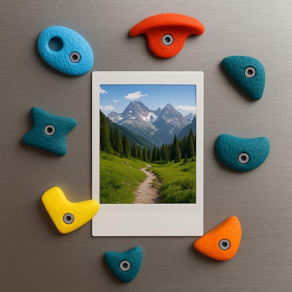 GRIPZ | Bouldering Fridge Magnets - Mini Rock Climbing Holds, Choice of ...