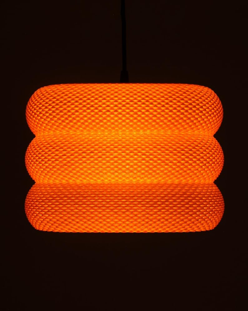 CLARA | Modern Ripplemesh Pendant Light, Minimalist Hanging Lampshade ...