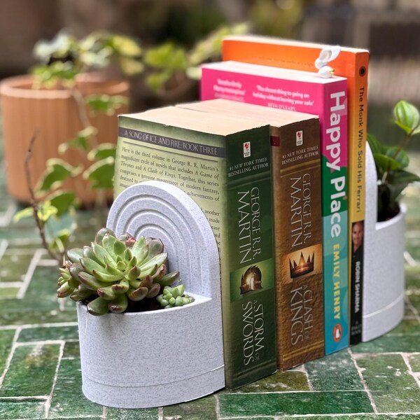 Planter Bookends - Etsy