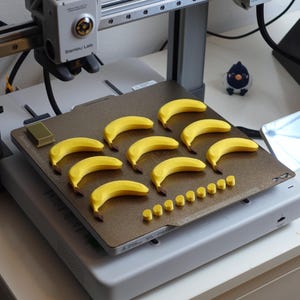 PEELZ | 3D Printed Banana Fridge Magnets, Novelty Magnet Set of 9 or 18 ...