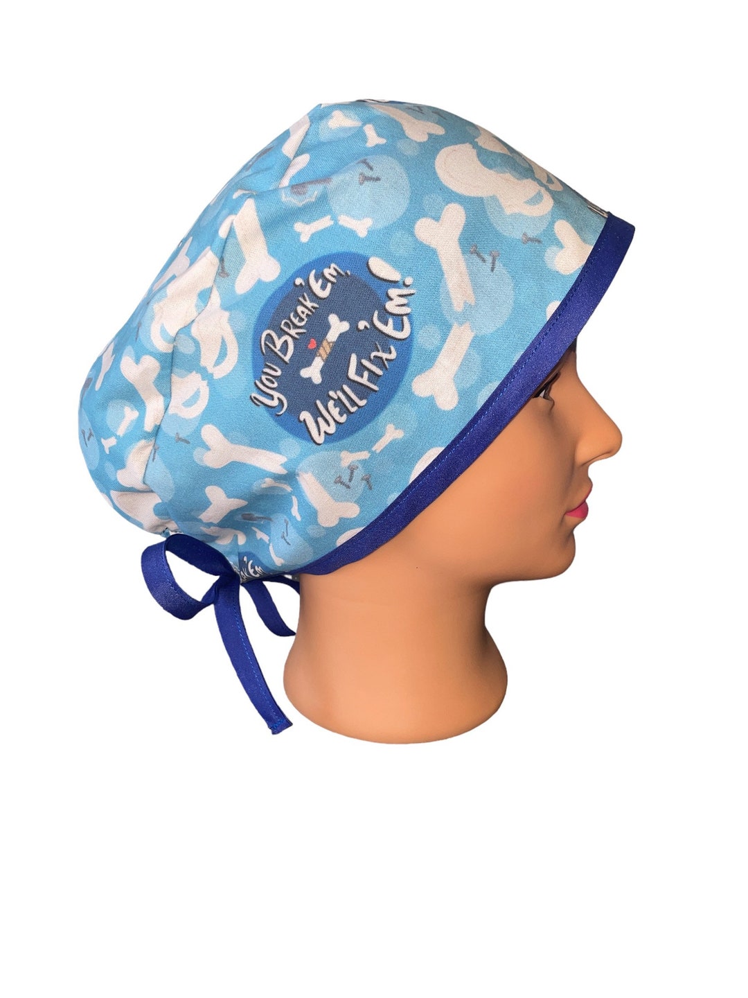 You Break We Fix Pixie Style Scrub Hat - Etsy