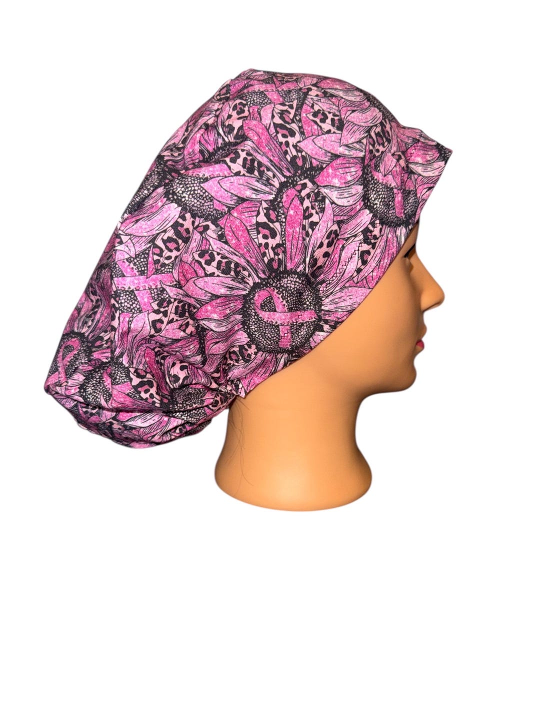 Pink Ribbon Abreast Cancer Sunflowers Stretchy Euro Style Scrub Hat - Etsy
